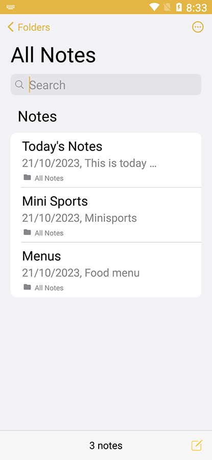 iOS Note by MightyDeveloper | CodeCanyon