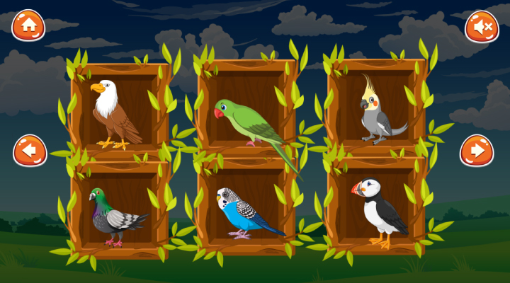 Meet The Birds Game- Educational Game - HTML5, Construct 3 Game by ...