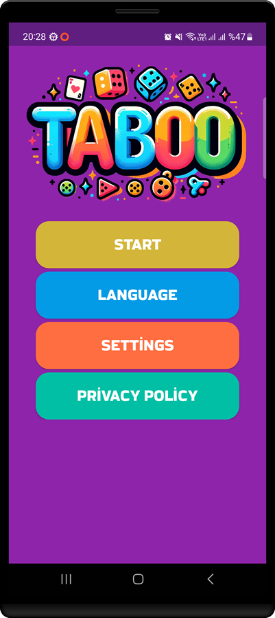 Taboo Digital Game Android Game Template by Awoapps | CodeCanyon