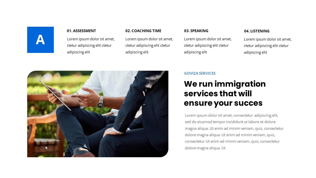 Gozama - Immigration Consulting Keynote Template, Presentation Templates