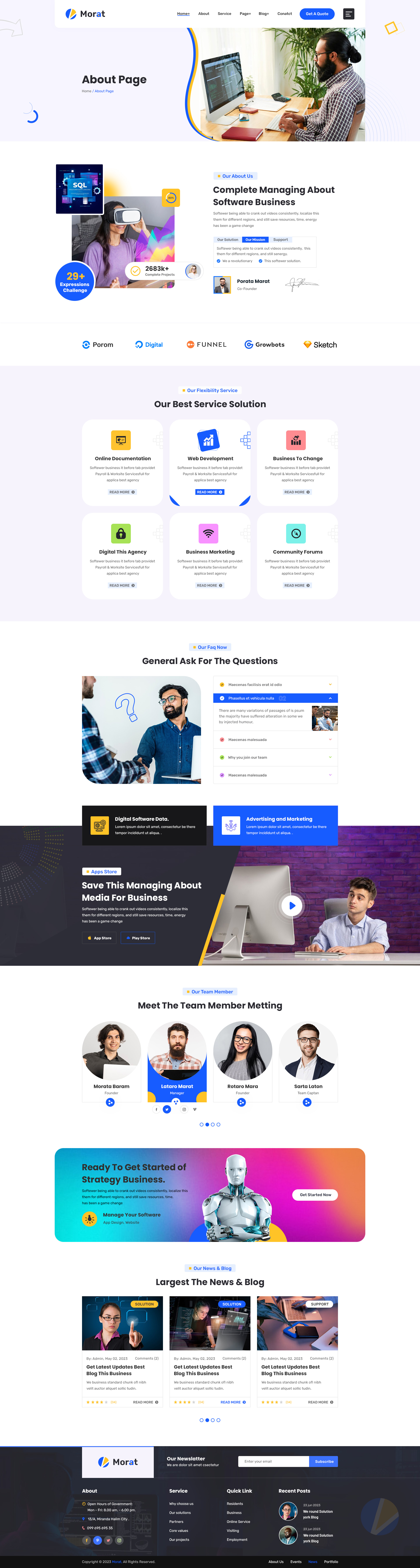 Morat -Software & Solution PSD Template. by Deferen | ThemeForest Morat -Software & Solution PSD Template. by Deferen | ThemeForest