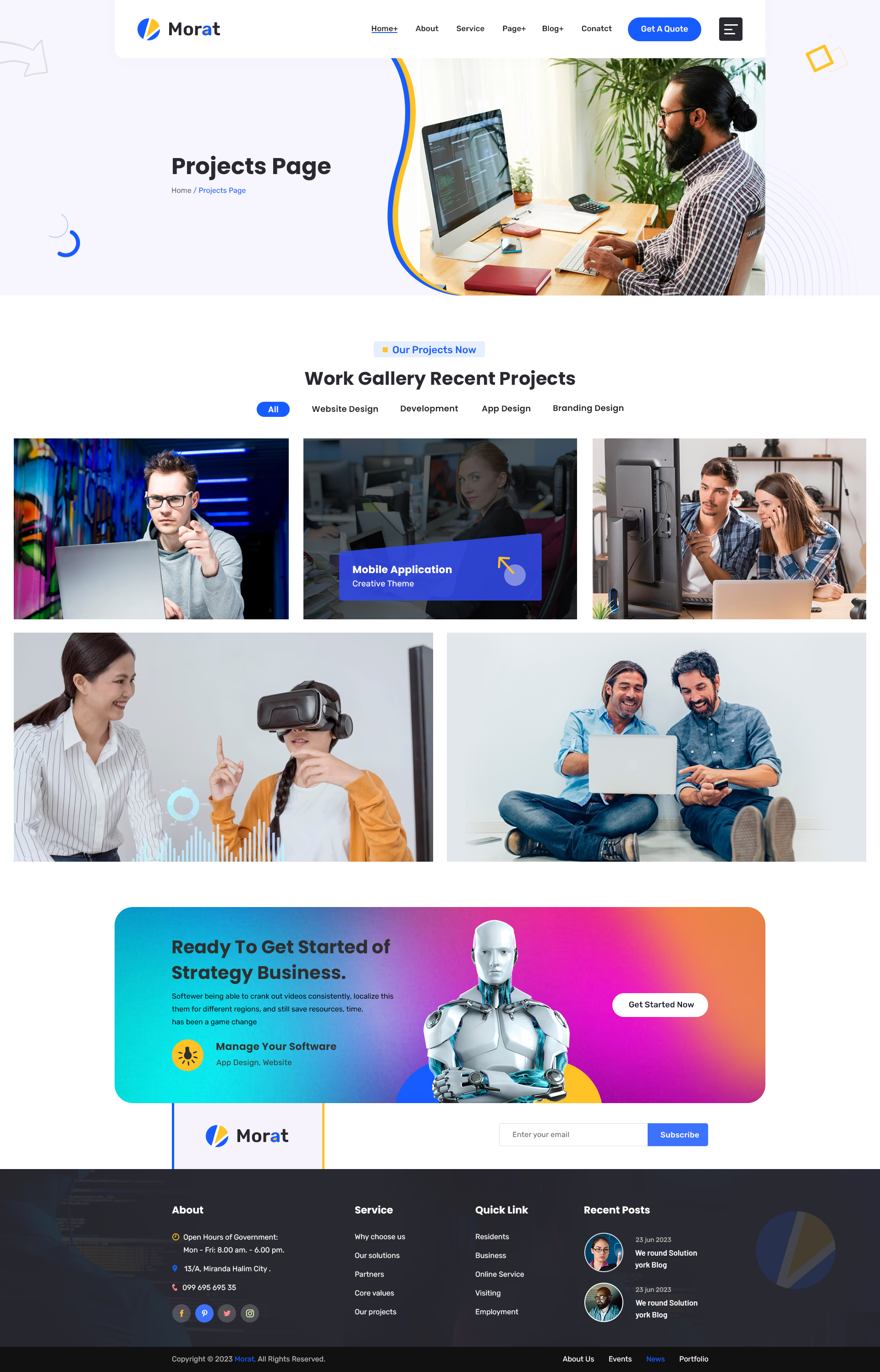 Morat -Software & Solution PSD Template. by Deferen | ThemeForest