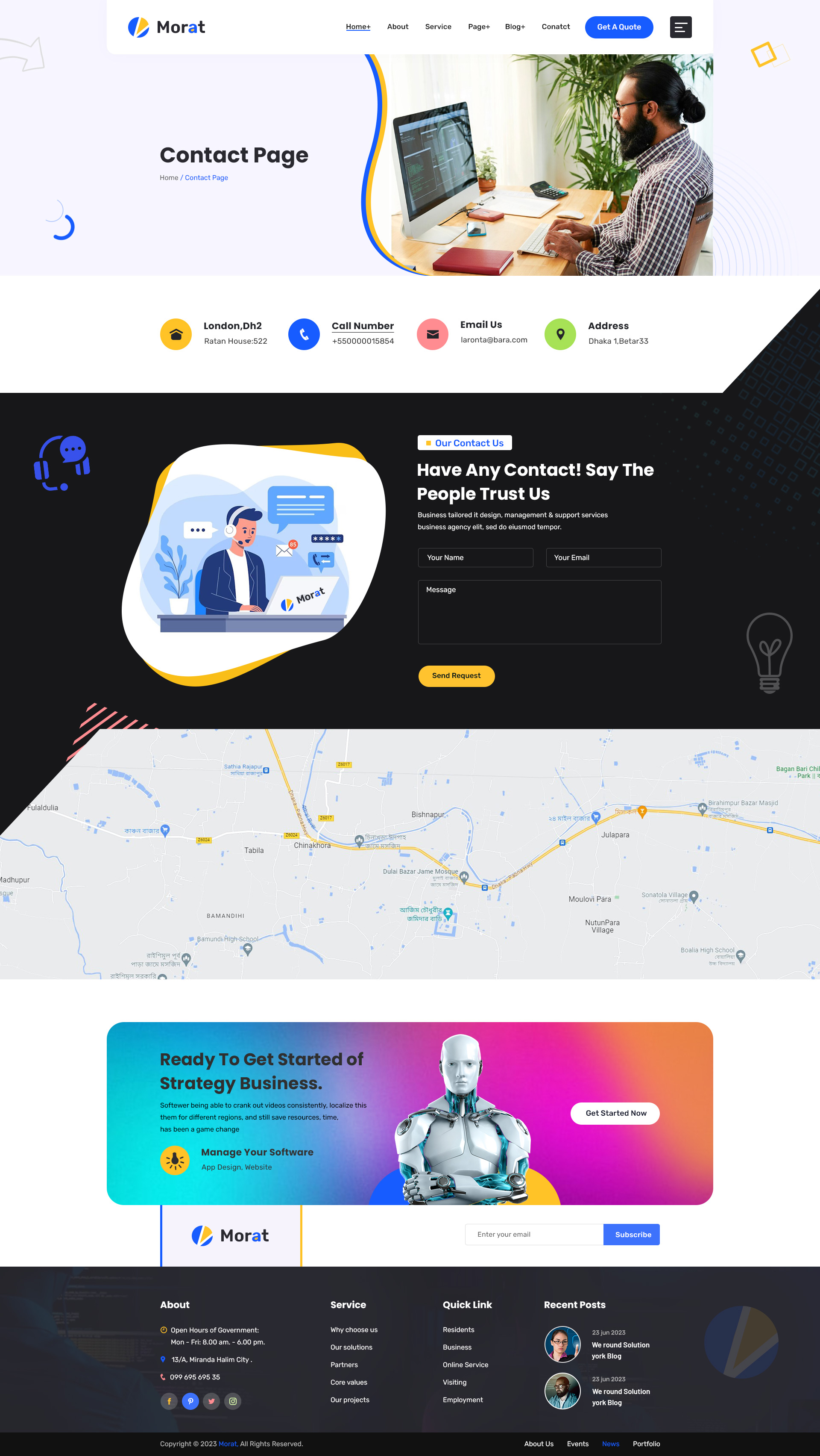 Morat -Software & Solution PSD Template. by Deferen | ThemeForest