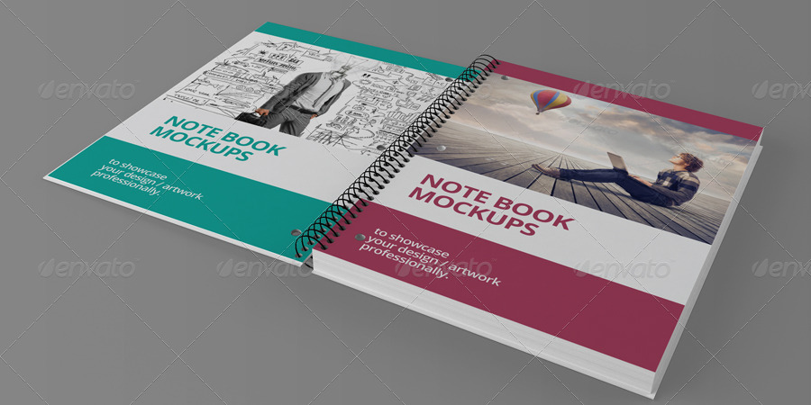 Note Book Mockups, Graphics | GraphicRiver