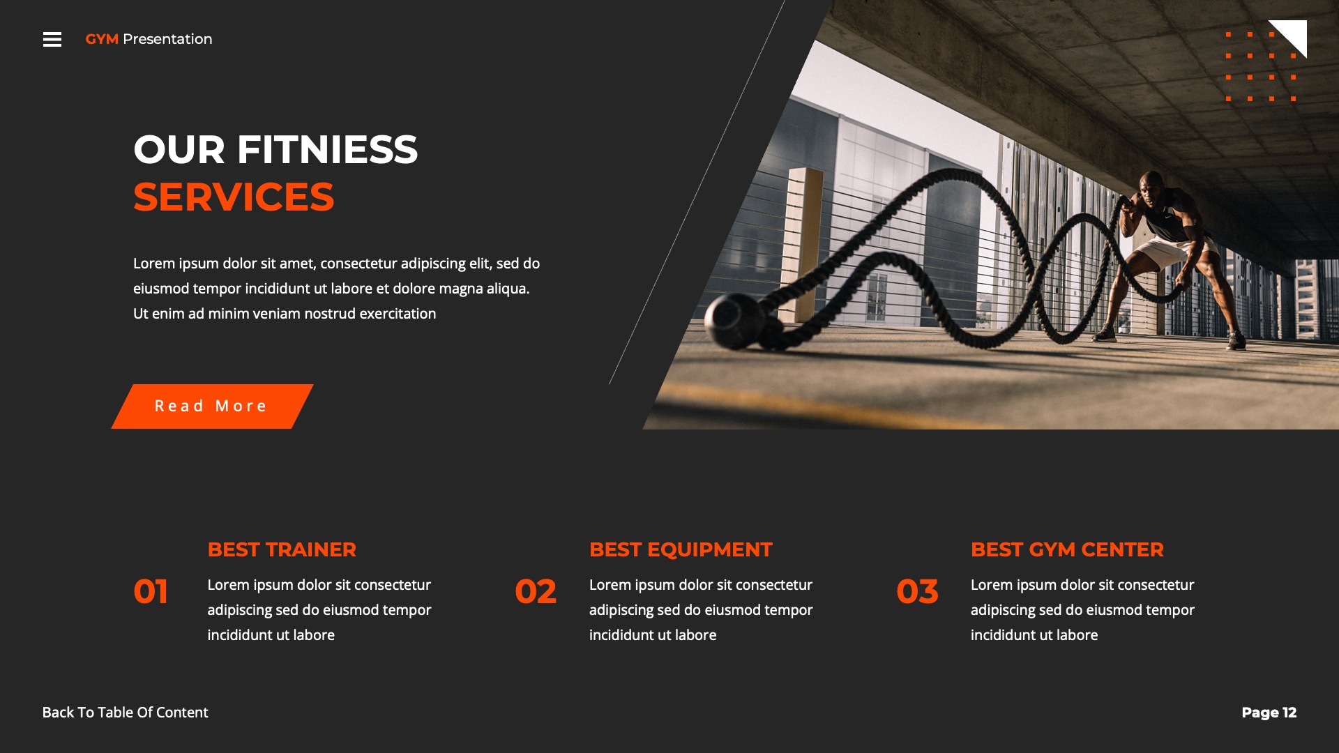 Fastgym - Gym PowerPoint Template, Presentation Templates | GraphicRiver