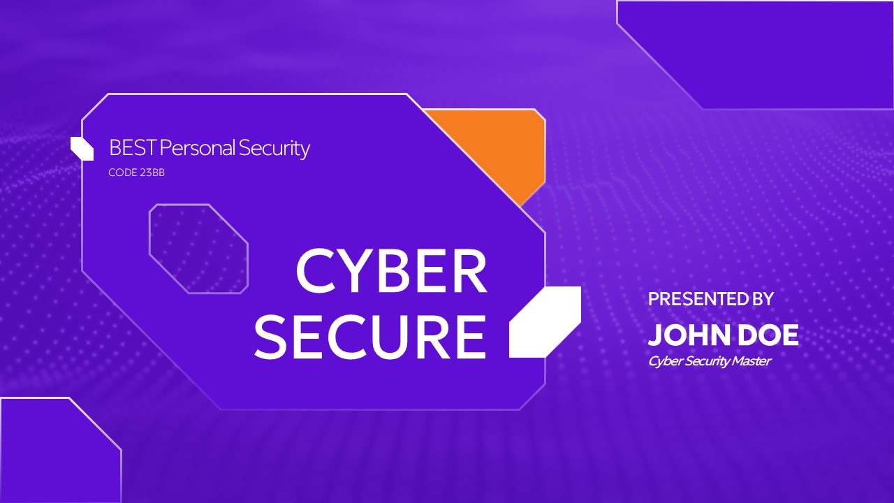Cyber Secure Tech PowerPoint Template, Presentation Templates ...