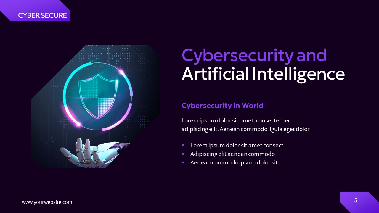 Cyber Secure Tech PowerPoint Template, Presentation Templates ...