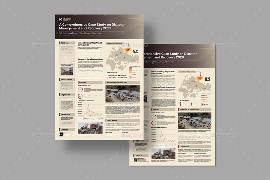 Scientific Case Study Poster Template, Print Templates | GraphicRiver
