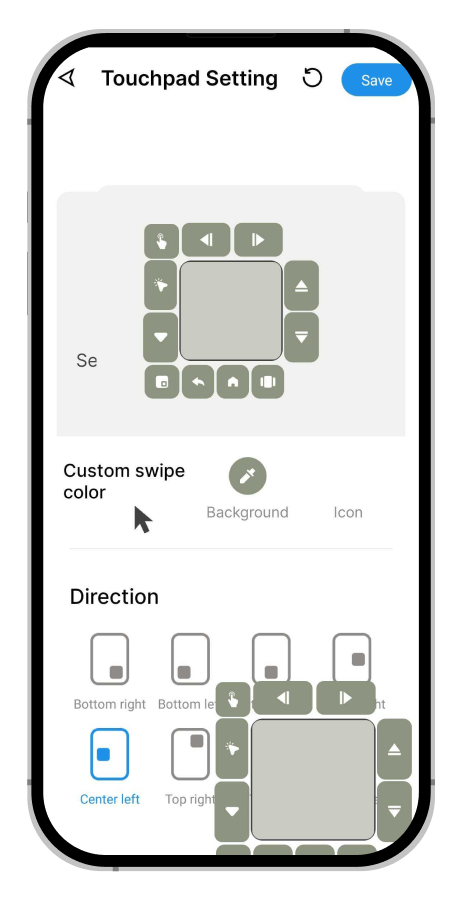 Mouse Cursor Touchpad Touchpad For Big Mobile And Tablet One Handed Mode Mouse Pointer By