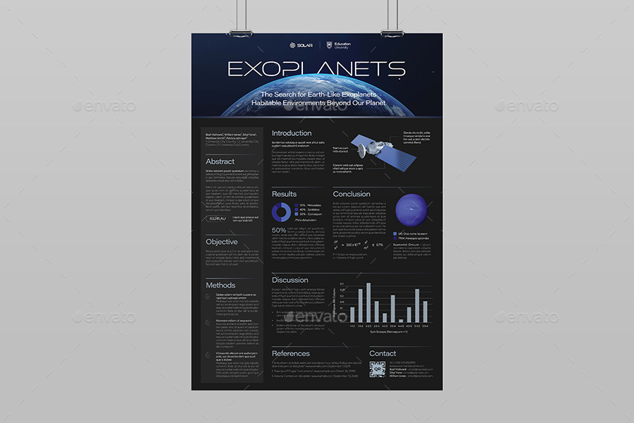 Scientific Case Study Poster Template, Print Templates | GraphicRiver