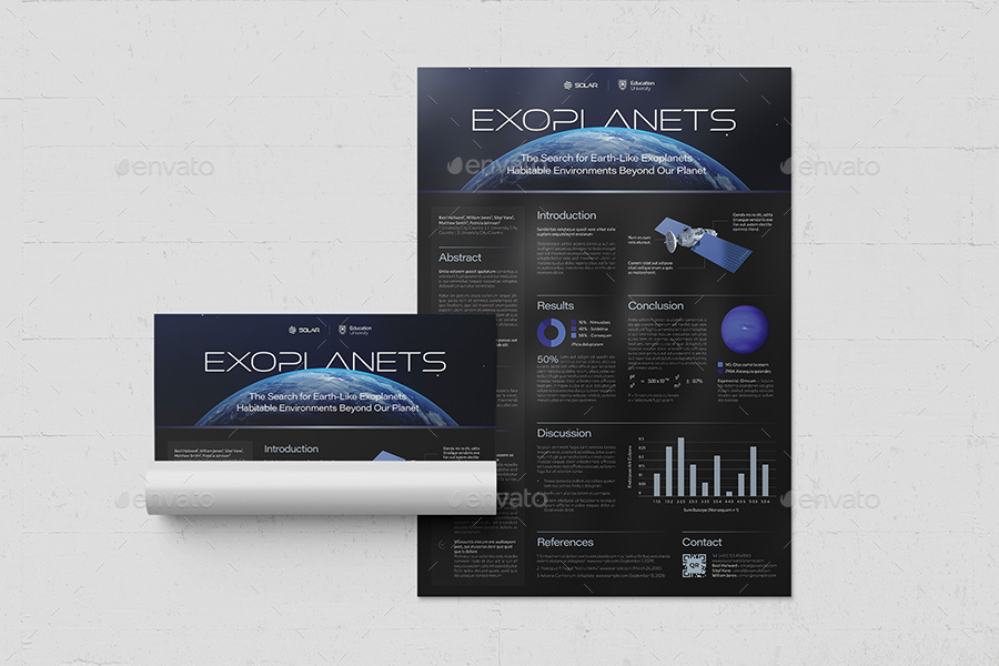 Scientific Case Study Poster Template, Print Templates | GraphicRiver