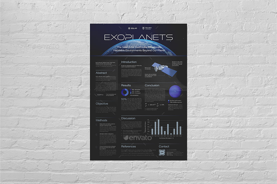 Scientific Case Study Poster Template, Print Templates | GraphicRiver
