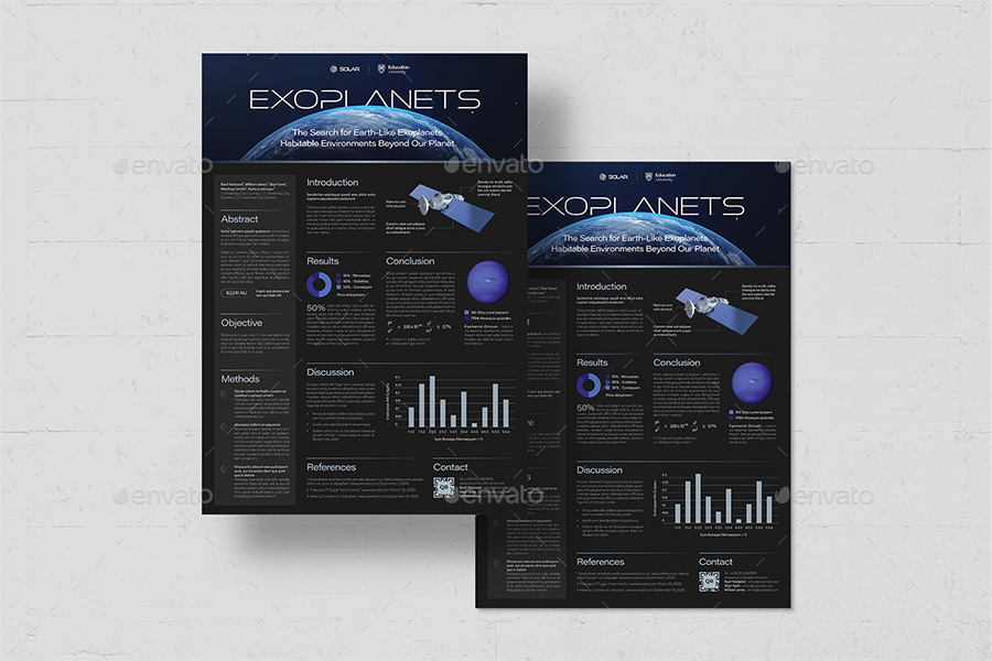 Scientific Case Study Poster Template, Print Templates | GraphicRiver