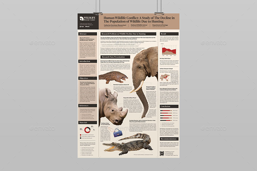 Scientific Case Study Poster Template, Print Templates | GraphicRiver