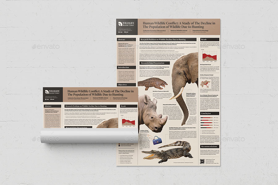 Scientific Case Study Poster Template, Print Templates | GraphicRiver