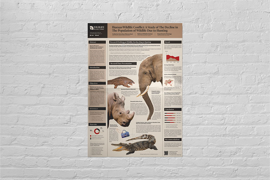 Scientific Case Study Poster Template, Print Templates | GraphicRiver