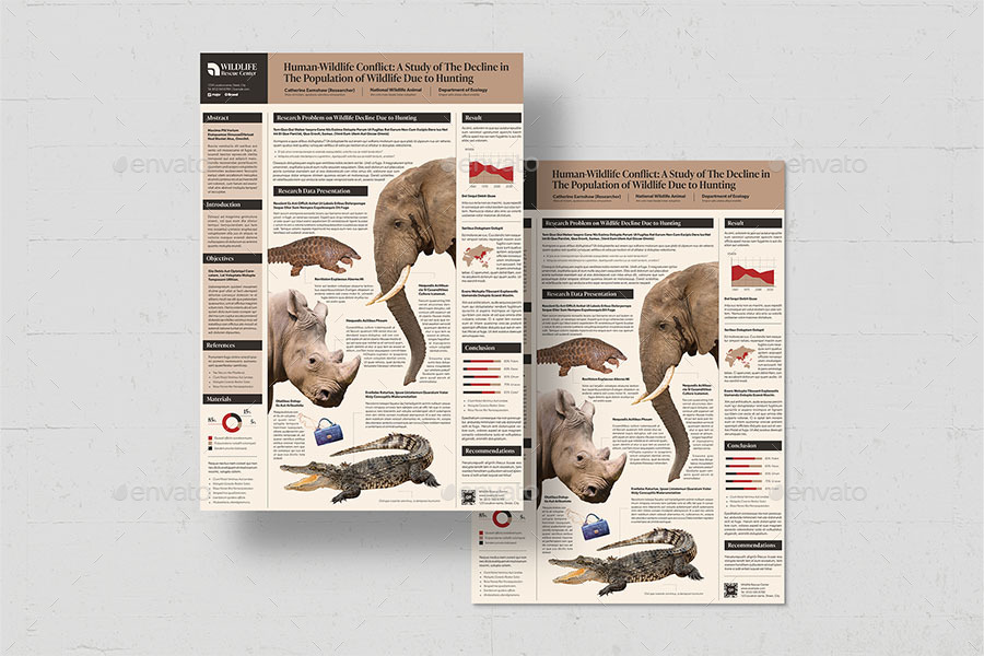 Scientific Case Study Poster Template, Print Templates | GraphicRiver
