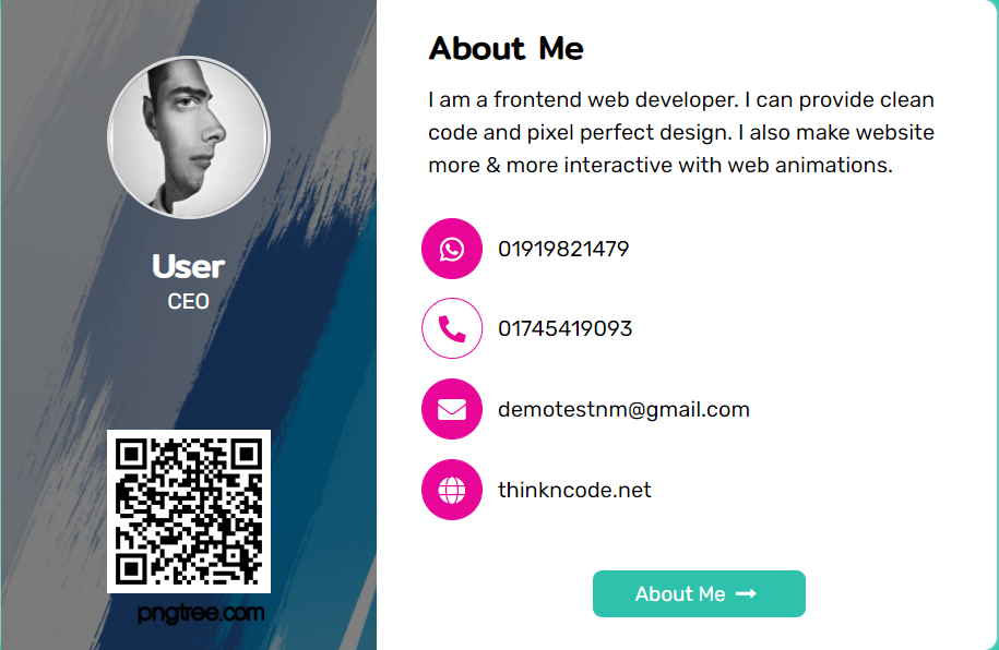 Mop - SaaS vCard / Portfolio / Resume / Digital Business card by phplime