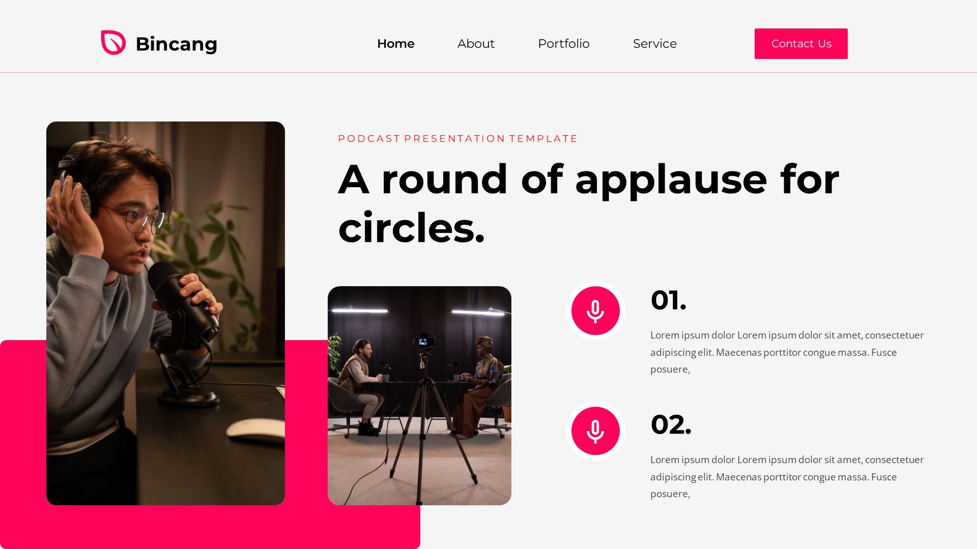 Bincang - Podcast Powerpoint Template, Presentation Templates ...