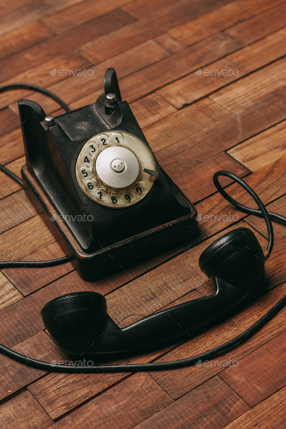 retro telephone technology communication classic style antique Stock ...