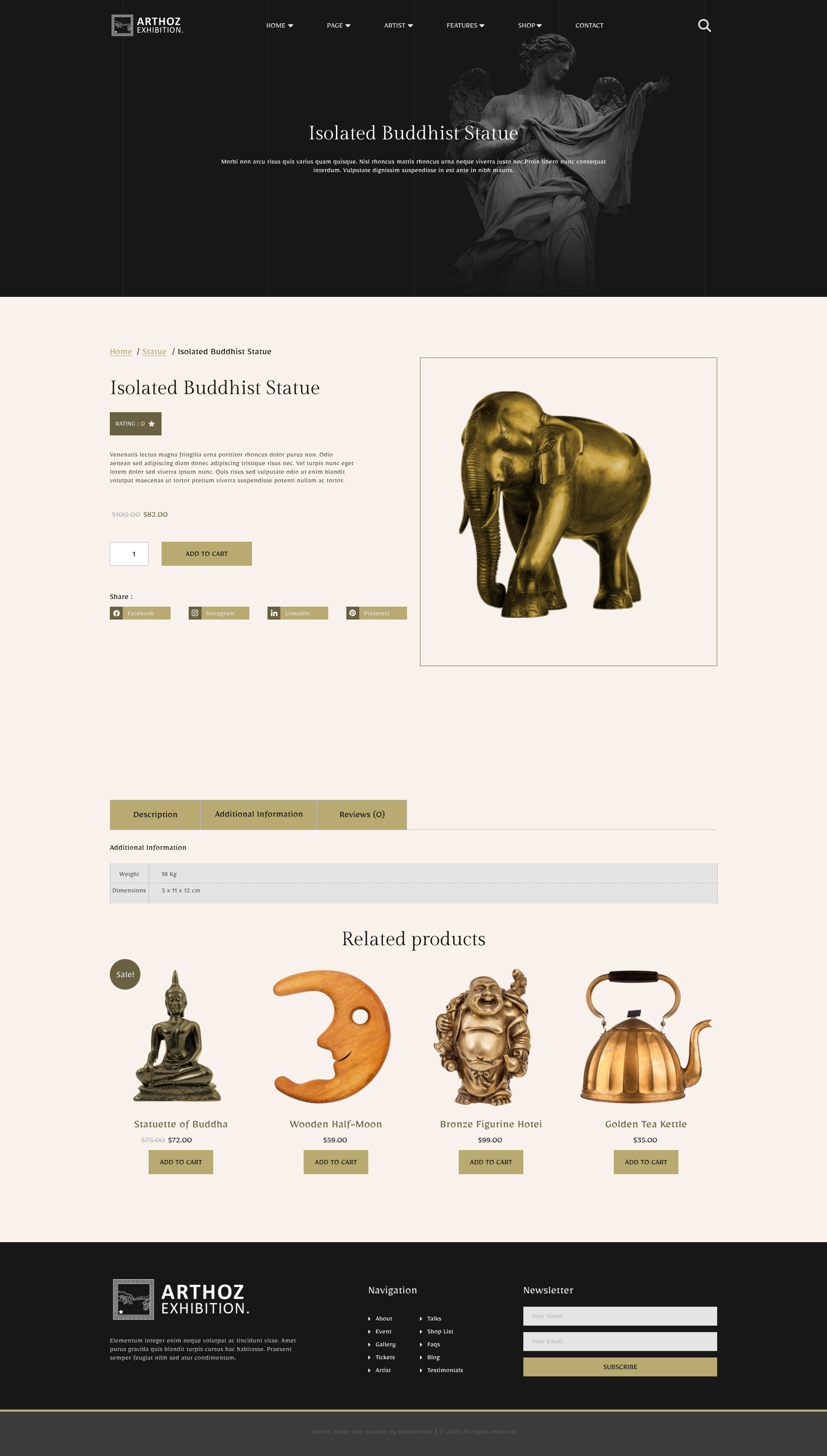 Arthoz - Art Exhibition Figma Template by Rometheme | ThemeForest
