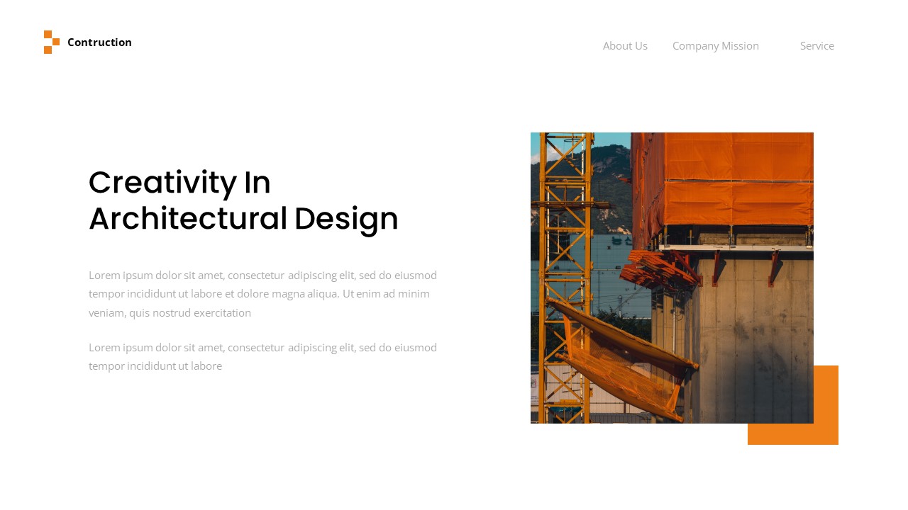 Construction Presentation Template, Presentation Templates | GraphicRiver