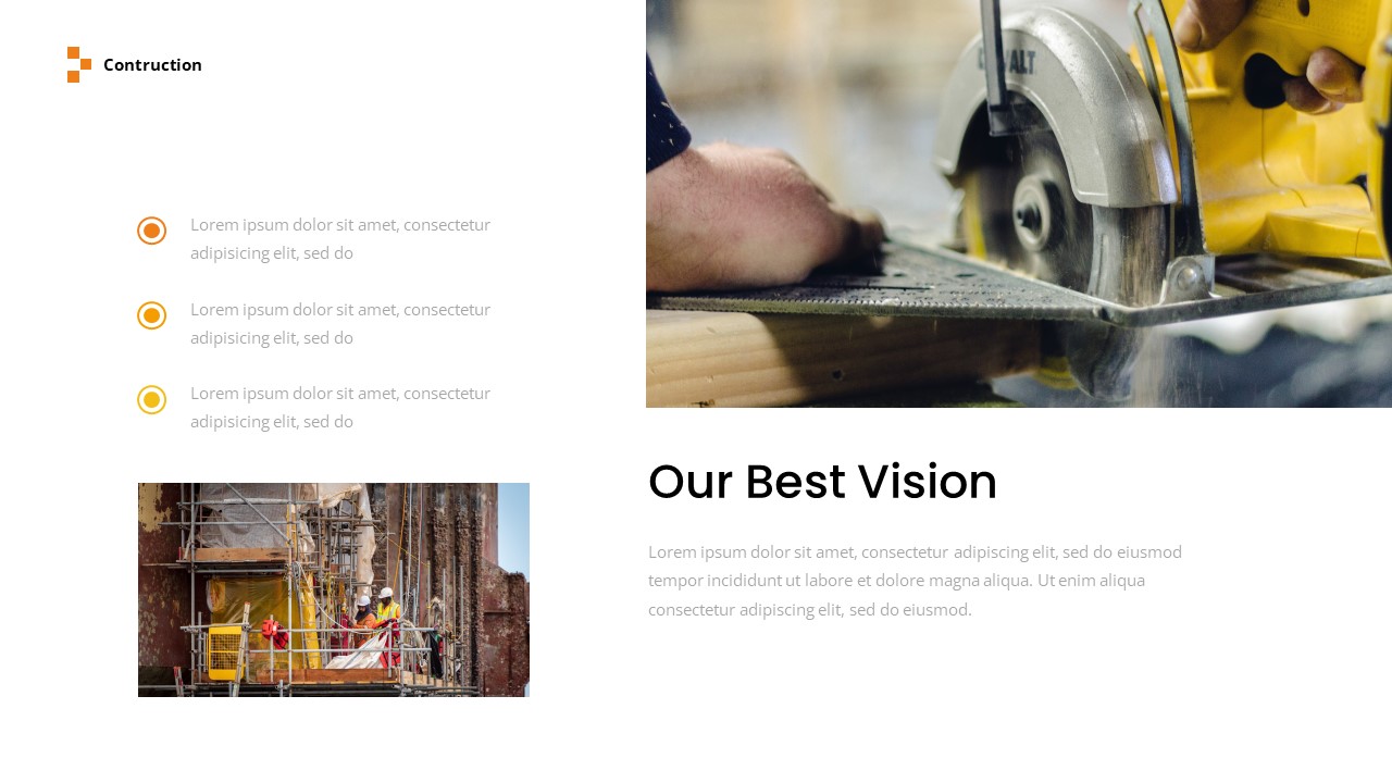 Construction Presentation Template, Presentation Templates | GraphicRiver