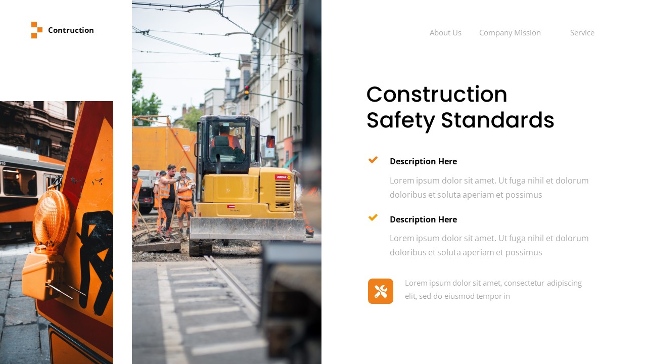 Construction Presentation Template, Presentation Templates | GraphicRiver