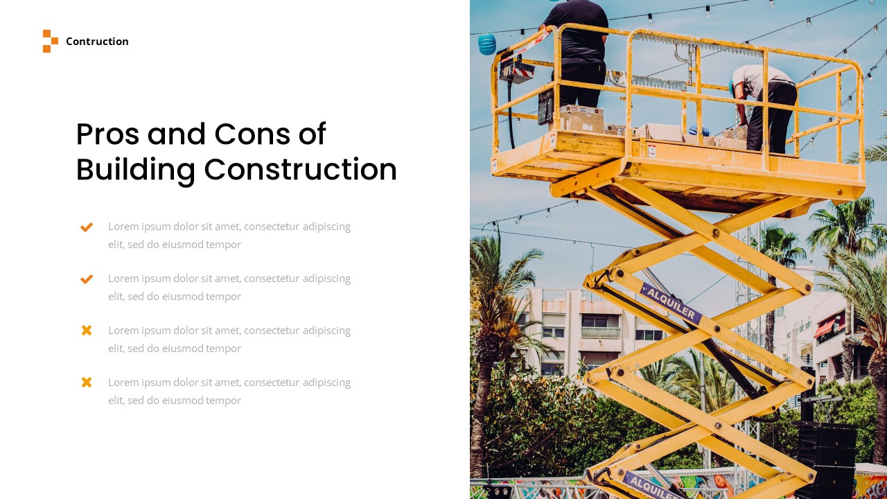 Construction Presentation Template, Presentation Templates | GraphicRiver