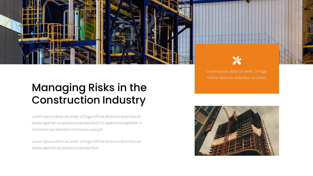 Construction Presentation Template, Presentation Templates | GraphicRiver