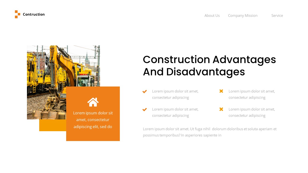 Construction Presentation Template, Presentation Templates | GraphicRiver