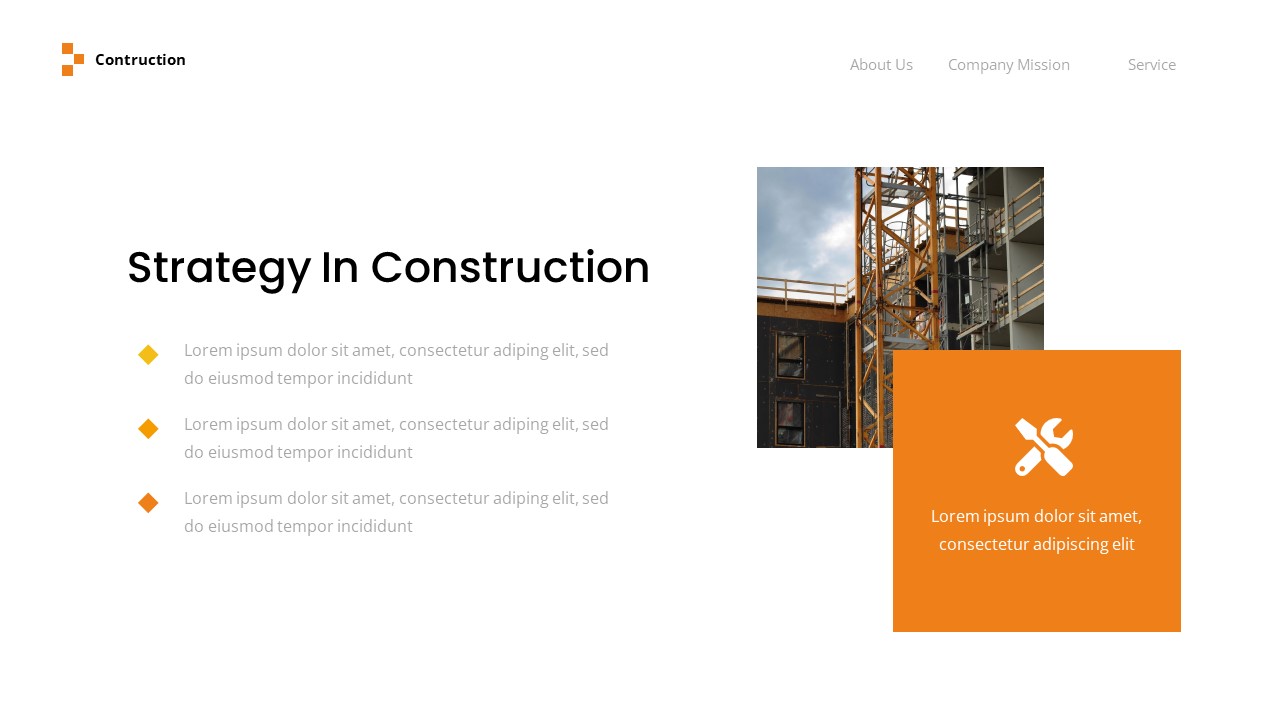 Construction Presentation Template, Presentation Templates | GraphicRiver