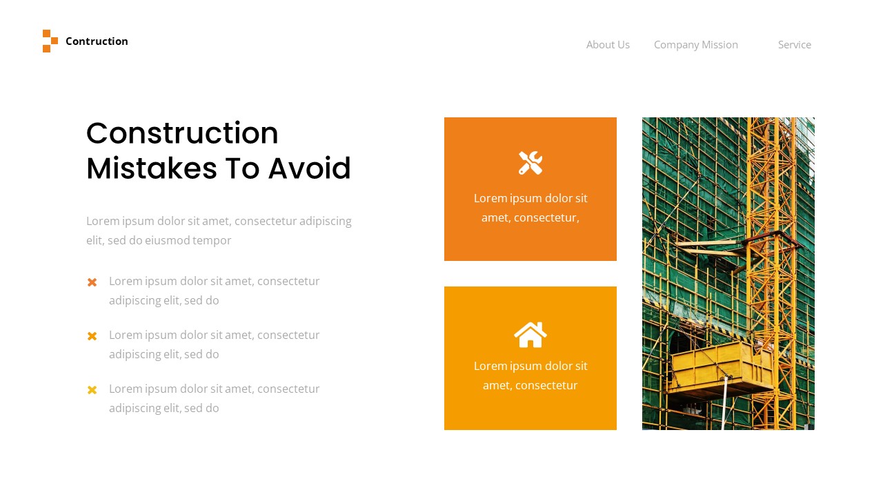 Construction Presentation Keynote Template, Presentation Templates