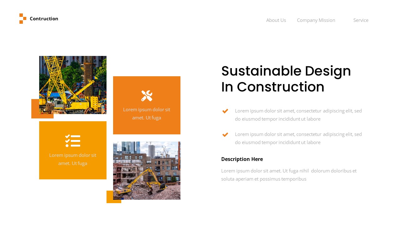 Construction Presentation Keynote Template, Presentation Templates