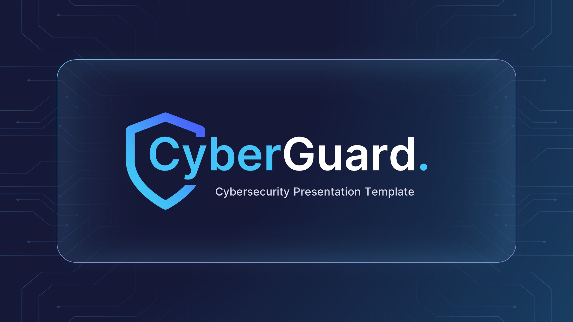 CyberGuard – Cybersecurity PowerPoint Template, Presentation Templates