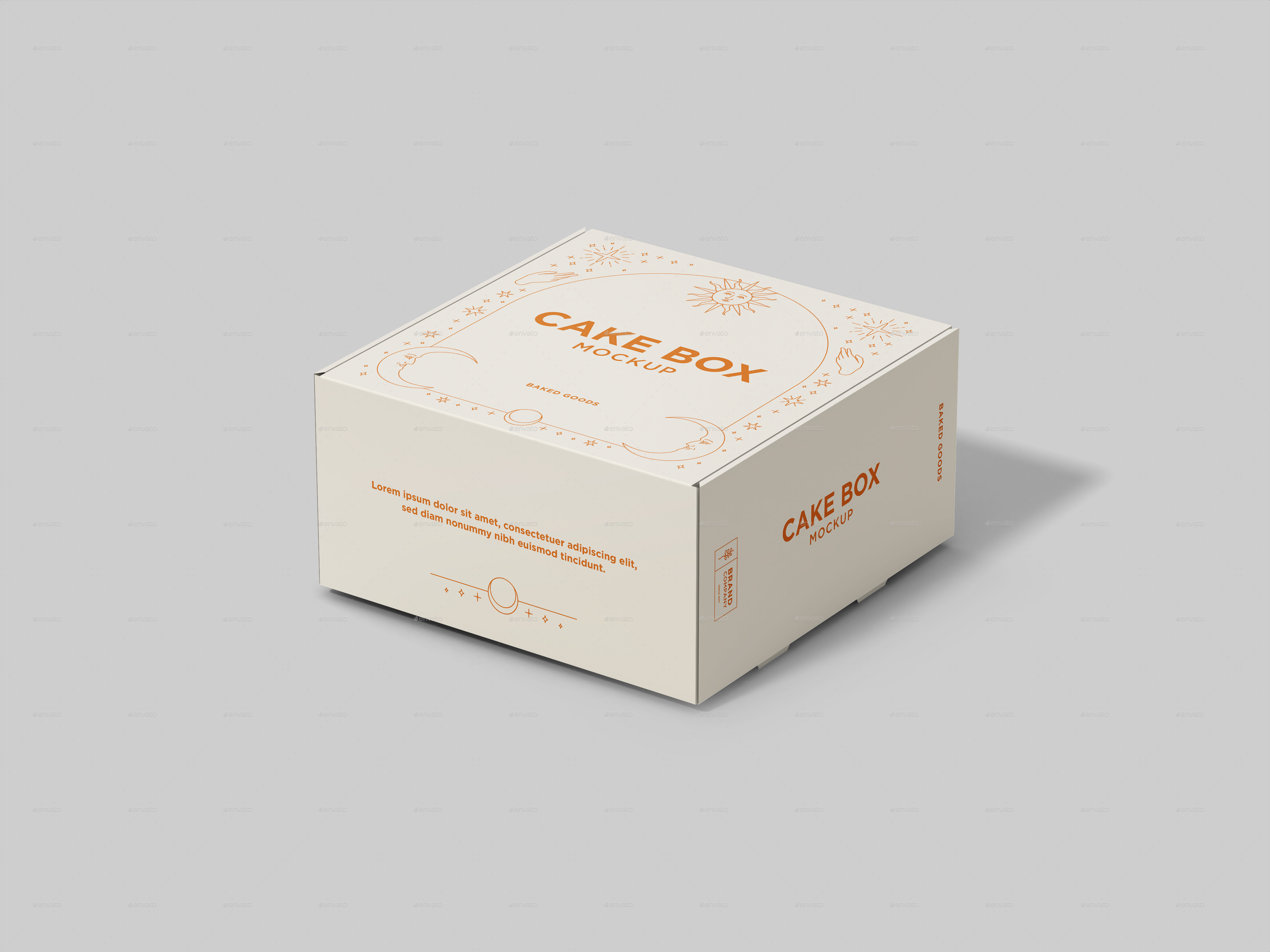 CAKE BOX MOCK-UP V.1, Graphics | GraphicRiver