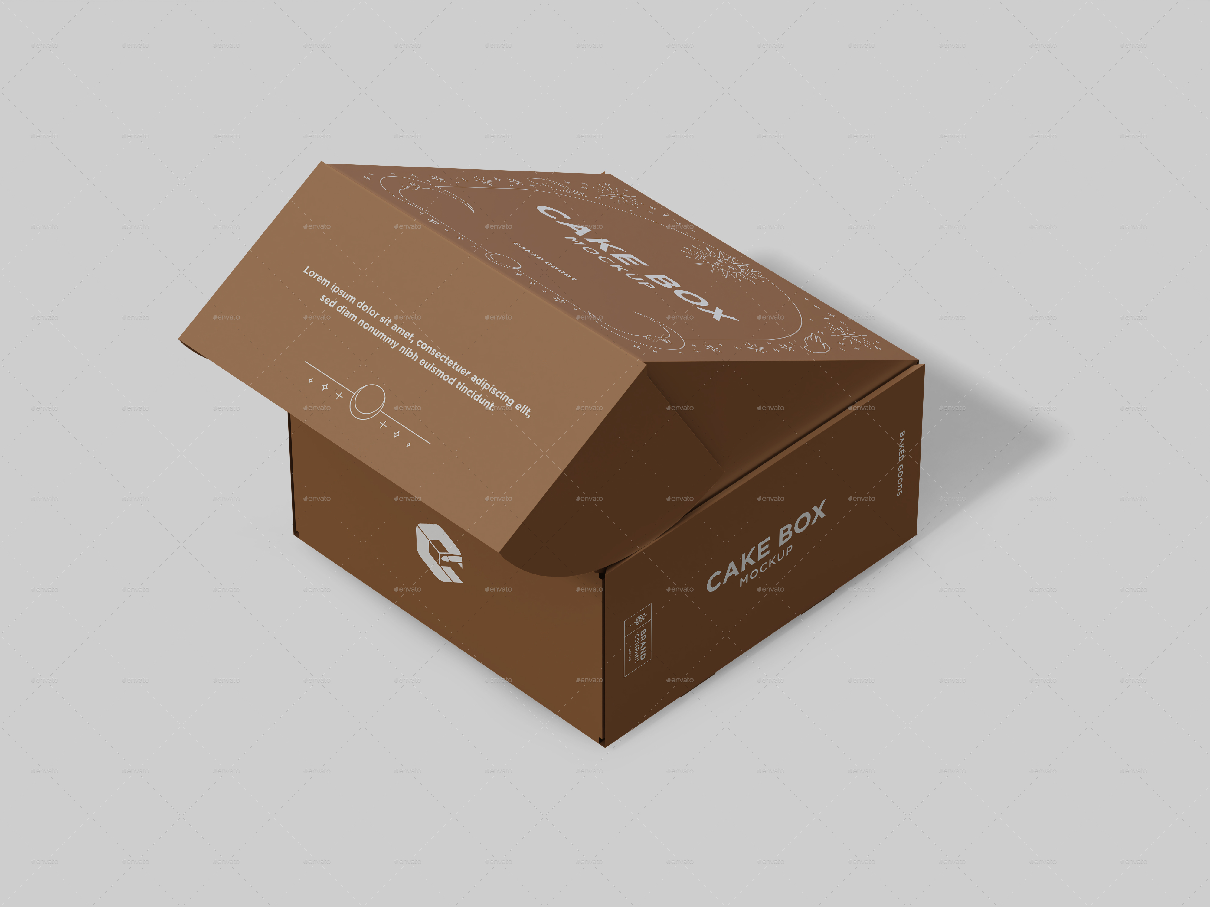 CAKE BOX MOCK-UP V.1, Graphics | GraphicRiver
