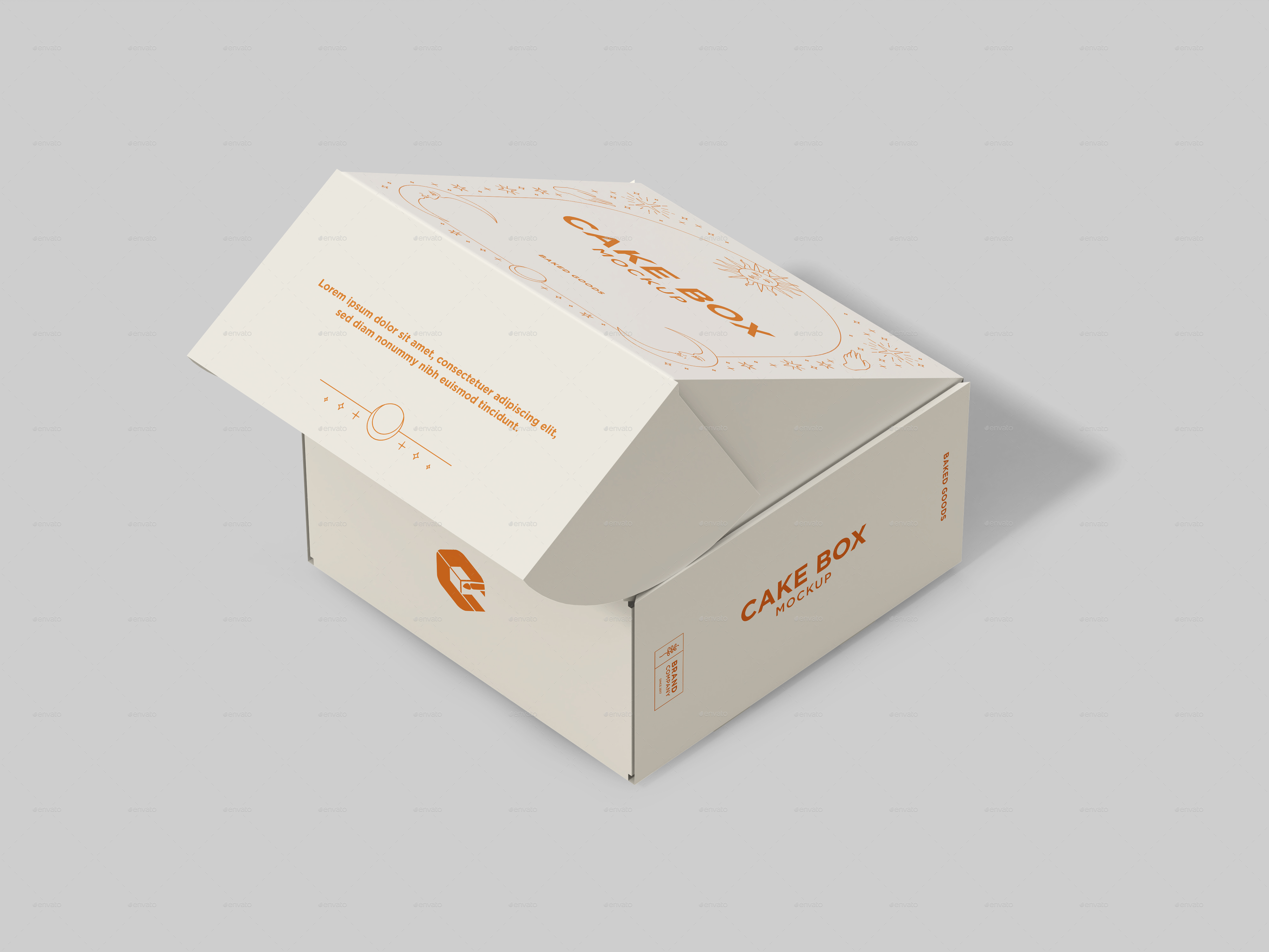 CAKE BOX MOCK-UP V.1, Graphics | GraphicRiver