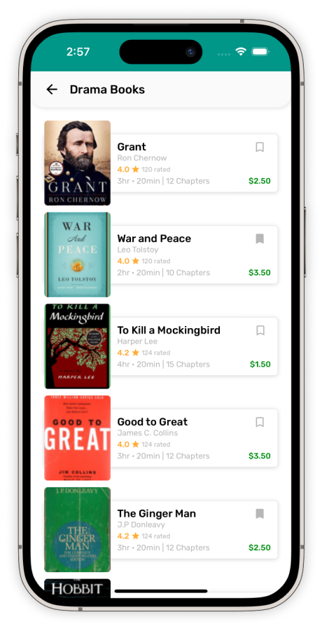 Audio Book App Template in React Native CLI | Online Book | AudioBook ...