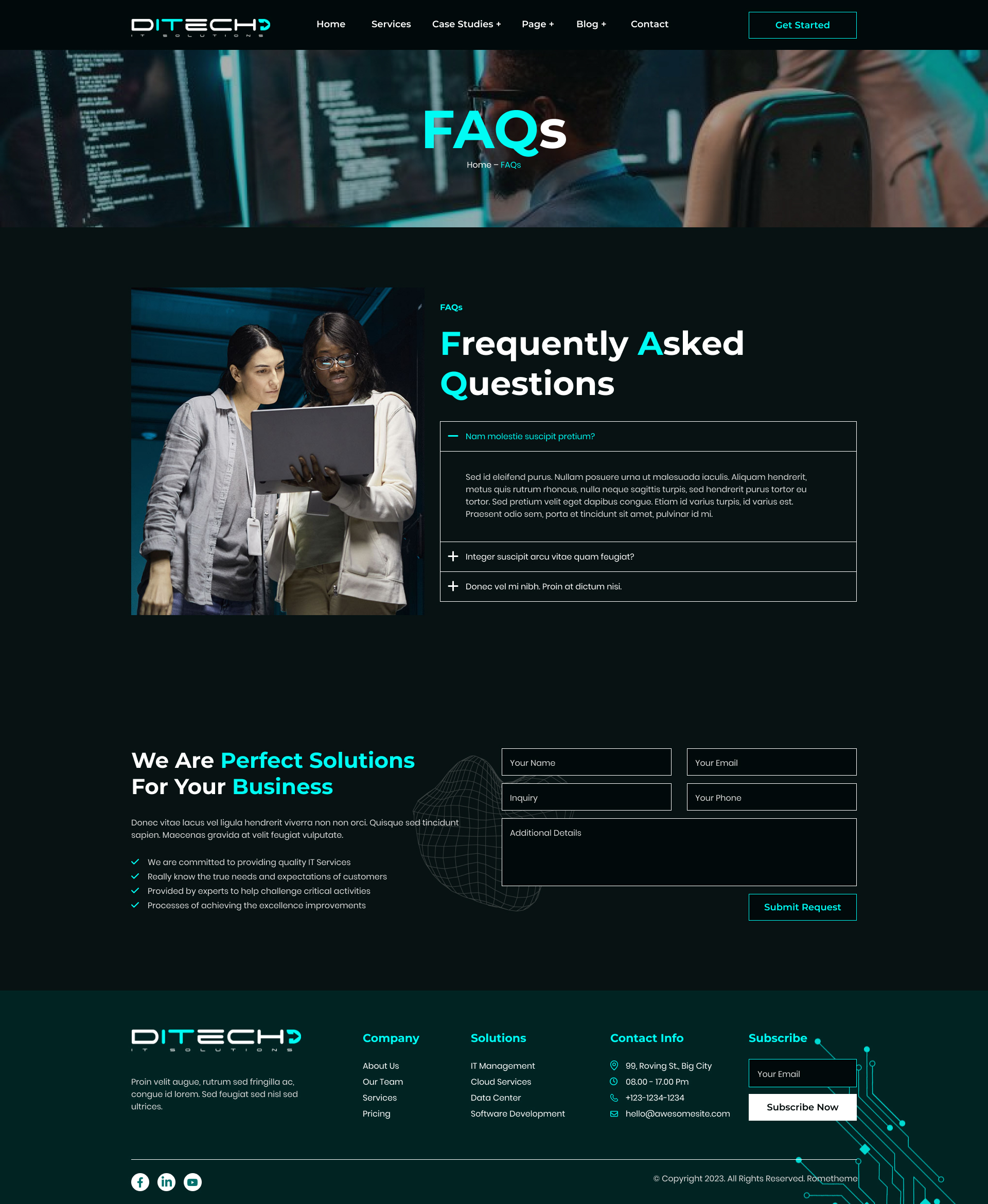 Ditech - IT Solution & Service Figma Template by Rometheme | ThemeForest
