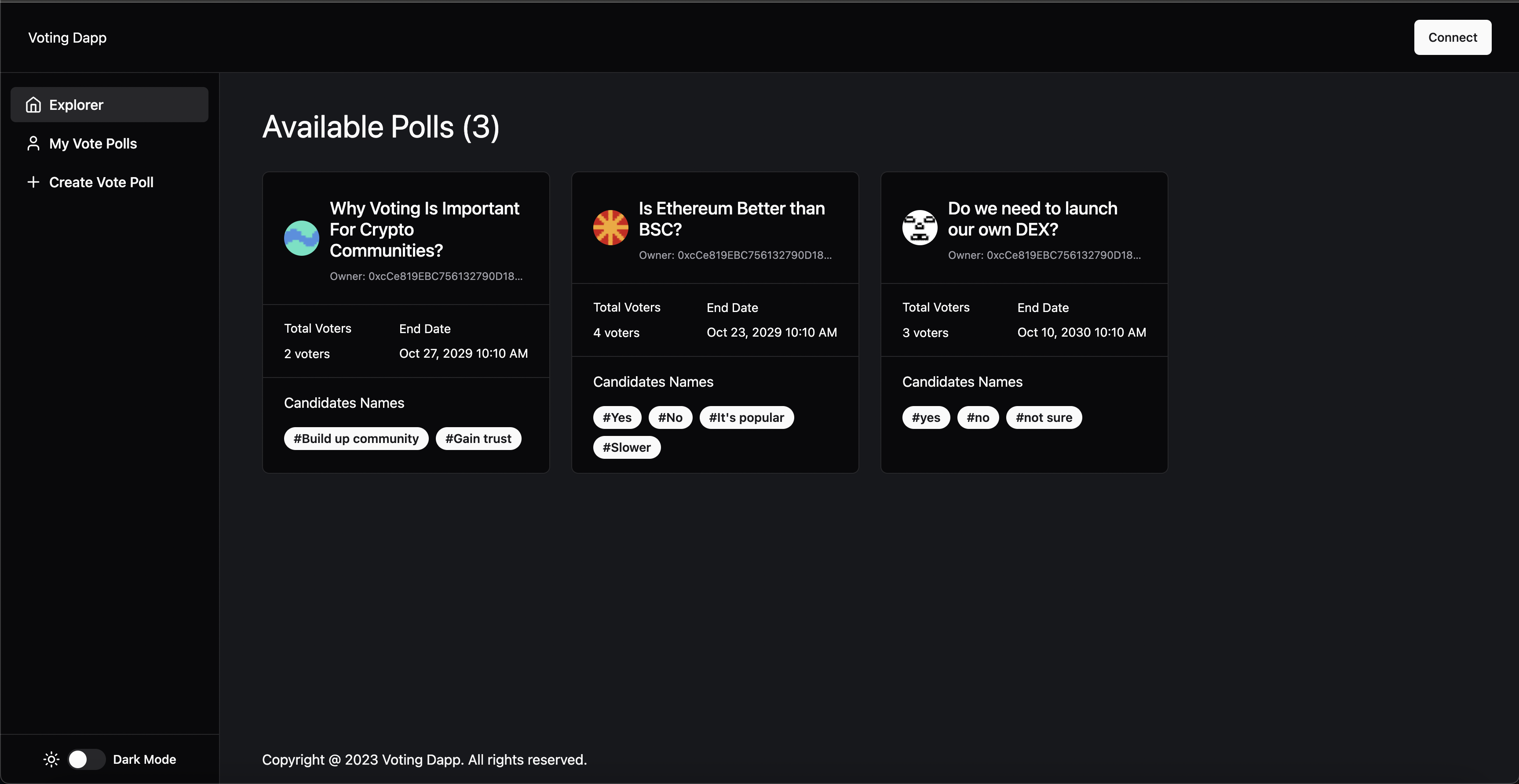 DECENTVOTE | Ethereum Decentralized Voting Platform with Smart ...