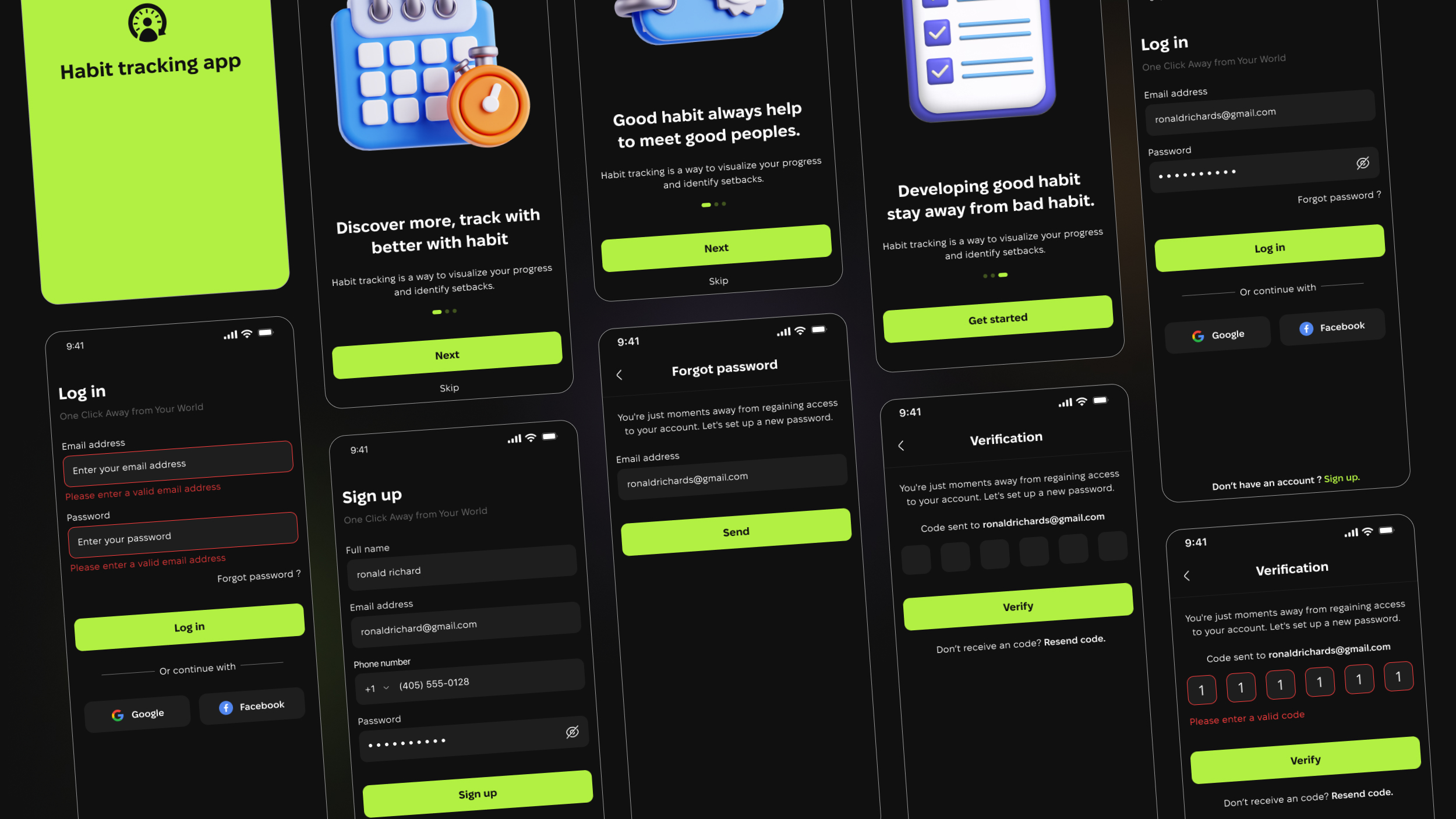 Habit Tracker Template: HabitNow Daily Routine Planner in Flutter(Android, iOS) App | HabitSync ...