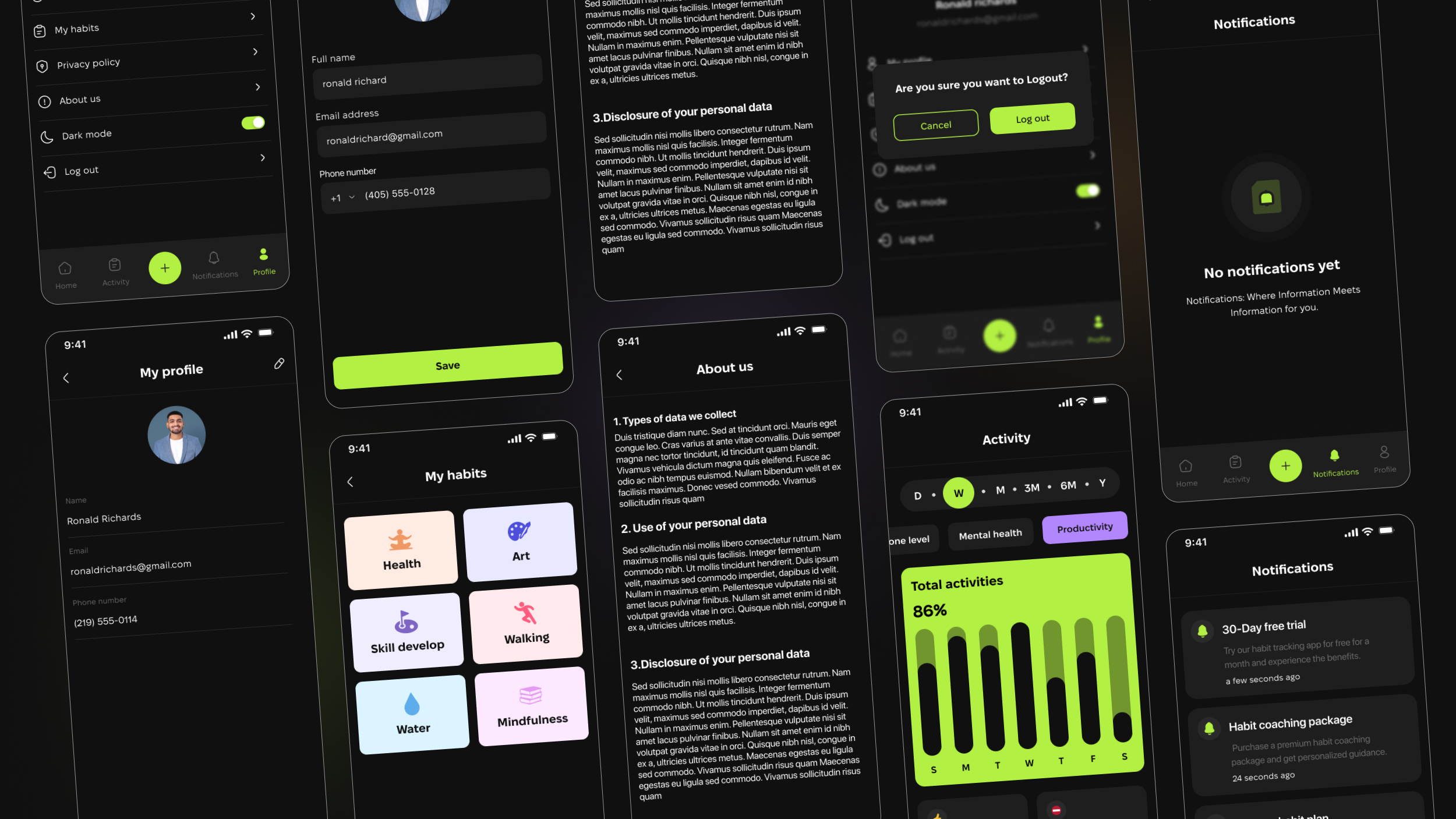 Habit Tracker Template: HabitNow Daily Routine Planner in Flutter(Android, iOS) App | HabitSync ...