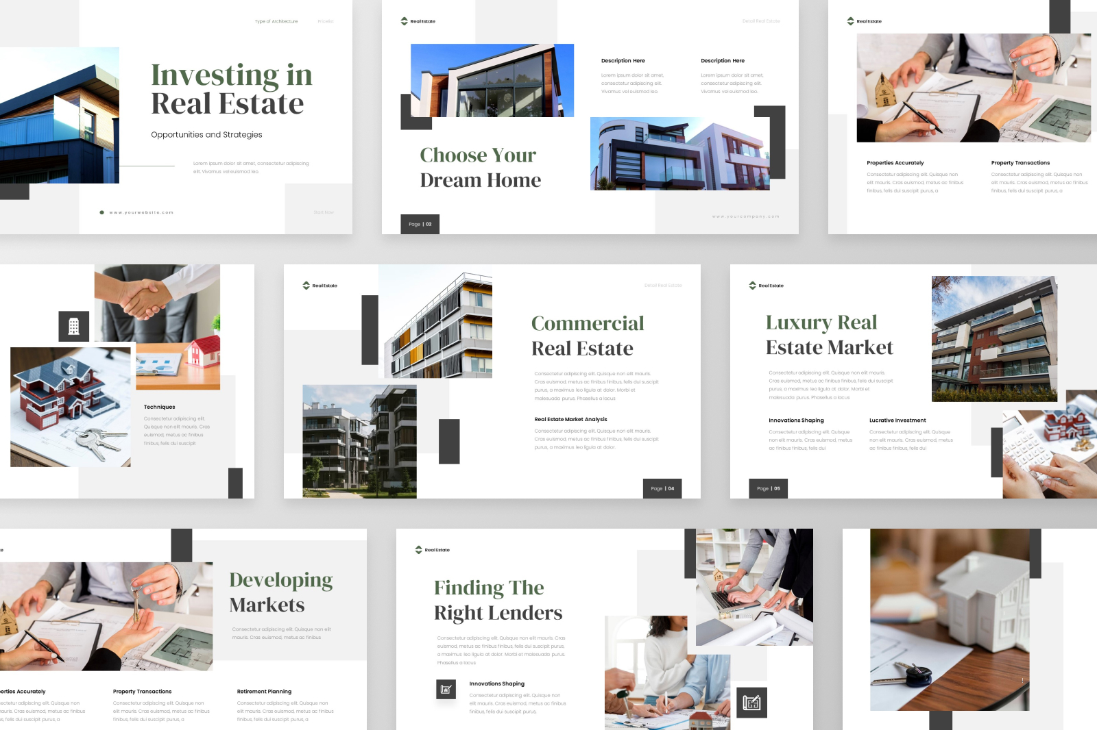 Real Estate PowerPoint Template, Presentation Templates | GraphicRiver