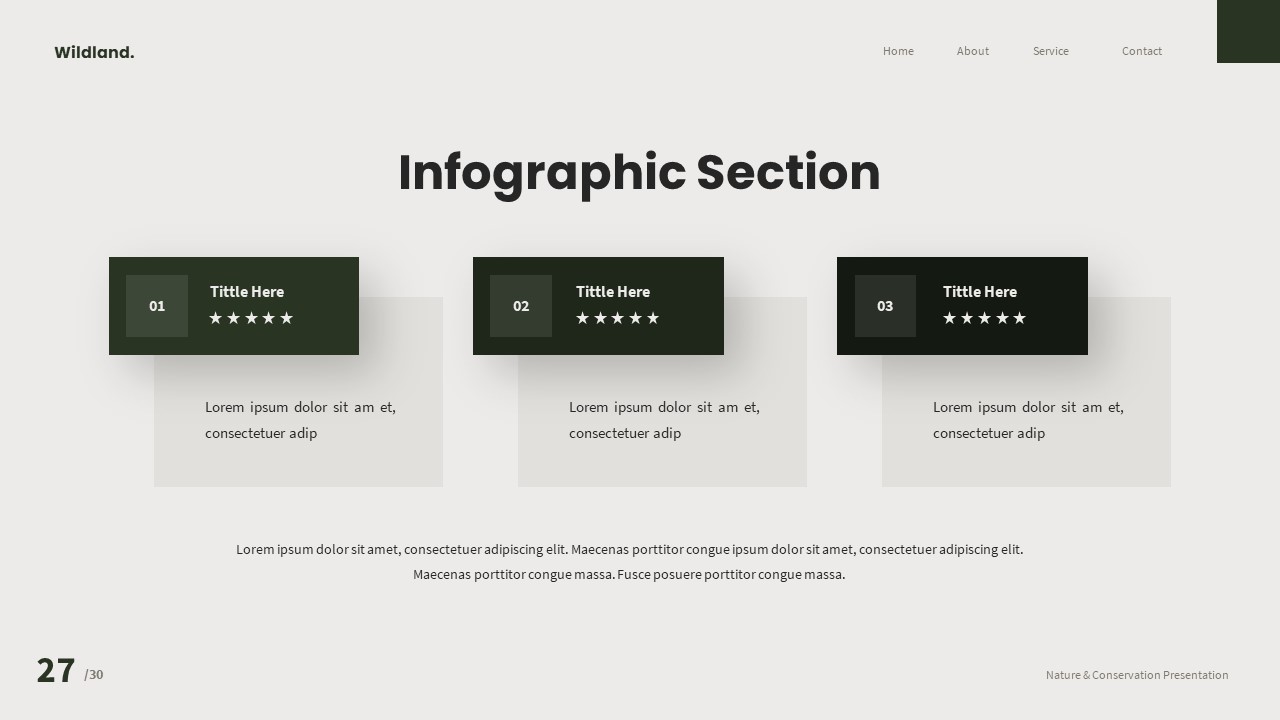 Wildland - Conservation Powerpoint Templates, Presentation Templates