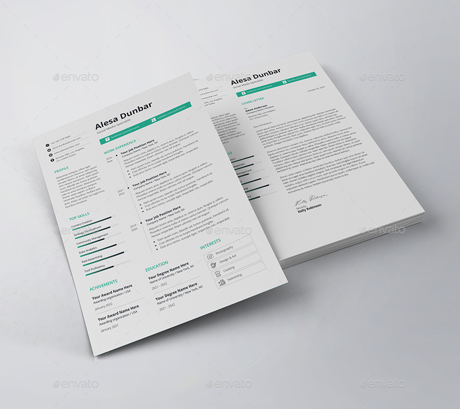 Professional Resume/CV, Print Templates | GraphicRiver
