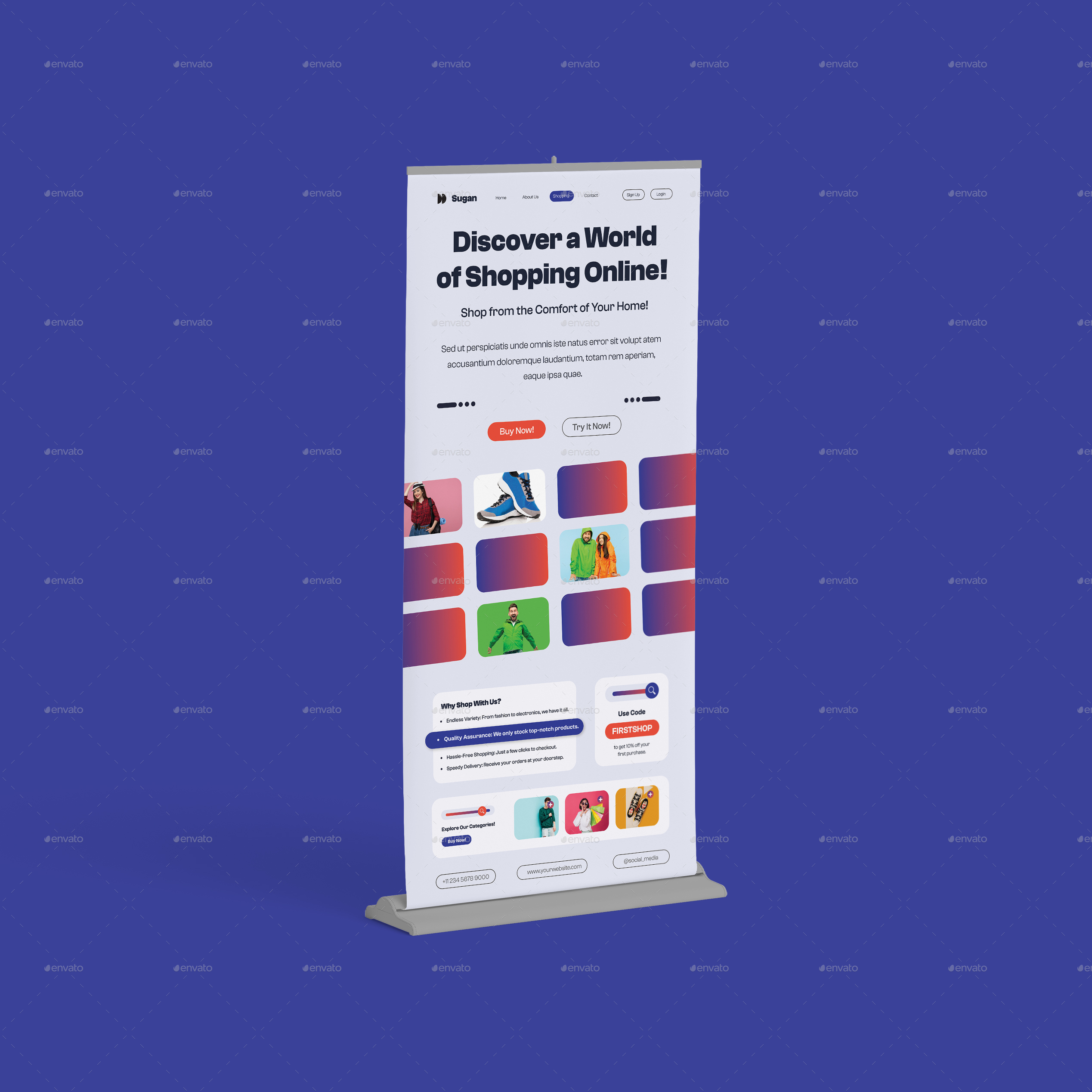 Creative Modern Online Store Banner, Print Templates | GraphicRiver