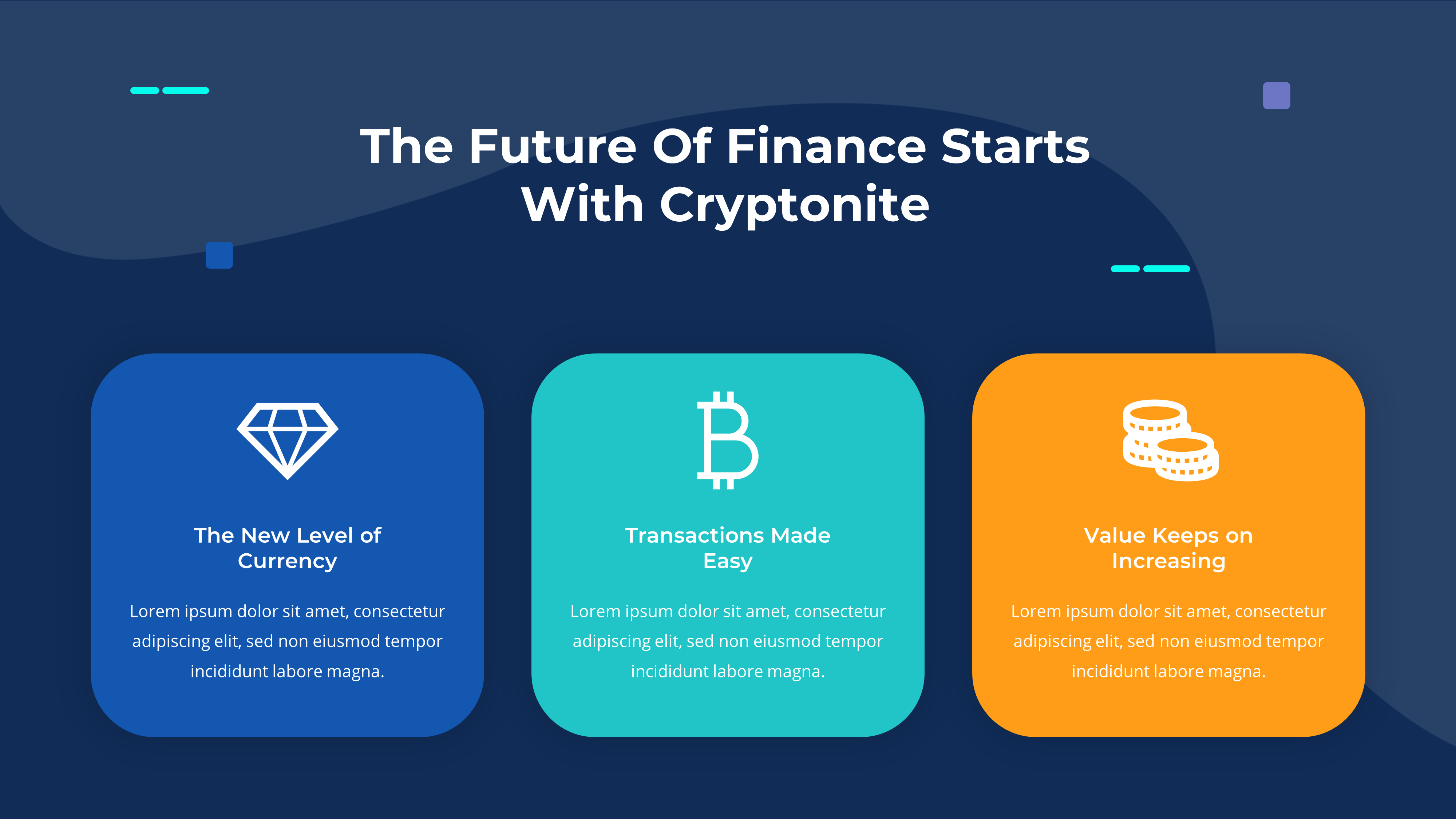 Cryptonite - Cryptocurrency Google Slide Template, Presentation Templates