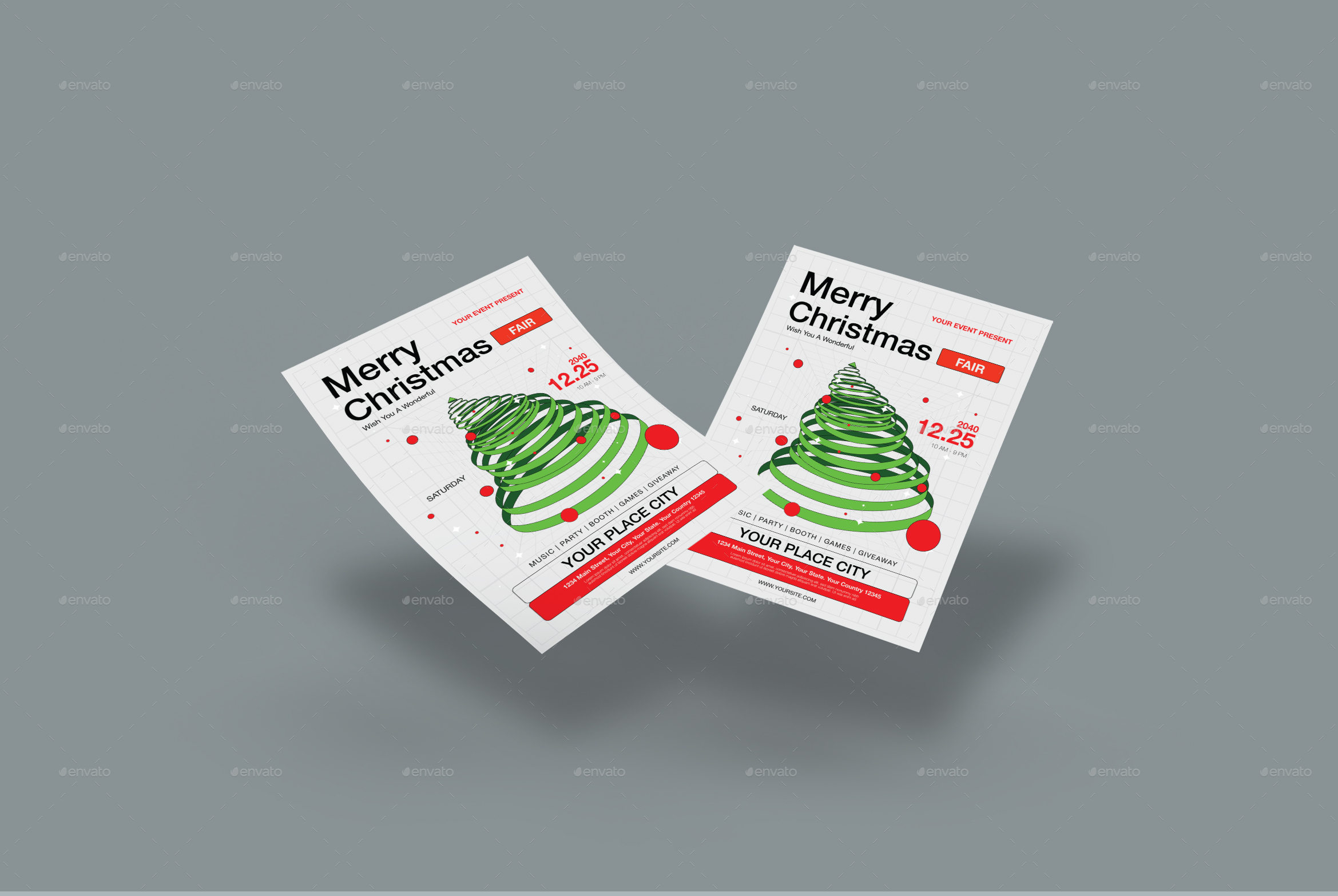 Merry Christmas Fair Flyer, Print Templates | GraphicRiver