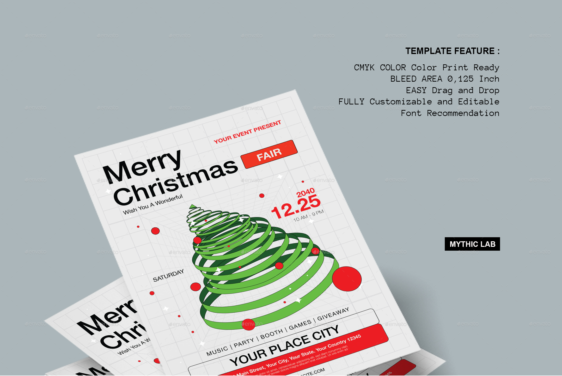 Merry Christmas Fair Flyer, Print Templates | GraphicRiver